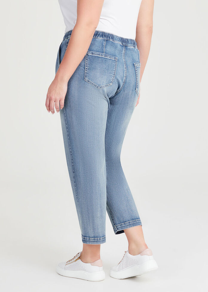 Shop Plus Size Cotton Blend Relaxed Jogger, Blue | Taking Shape NZ