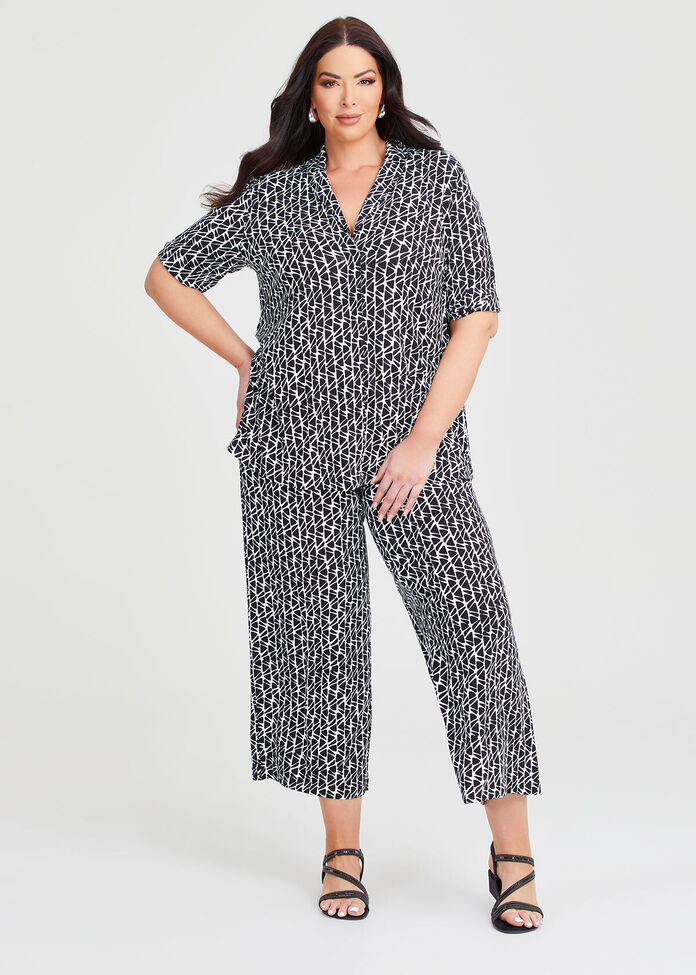 Plus Size Black & White Natural Calla Pant | Taking Shape AU