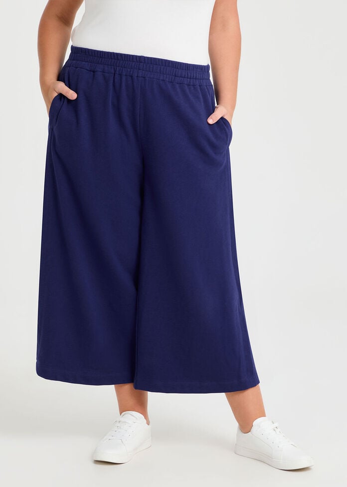 Shop Plus Size Culotte Track Pant, Blue | Taking Shape NZ