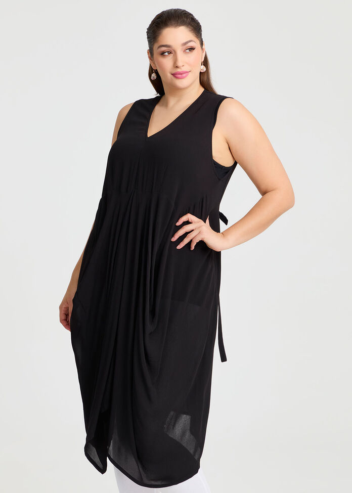 Shop Plus Size Natural Pebblestone Dress, Black | Taking Shape AU