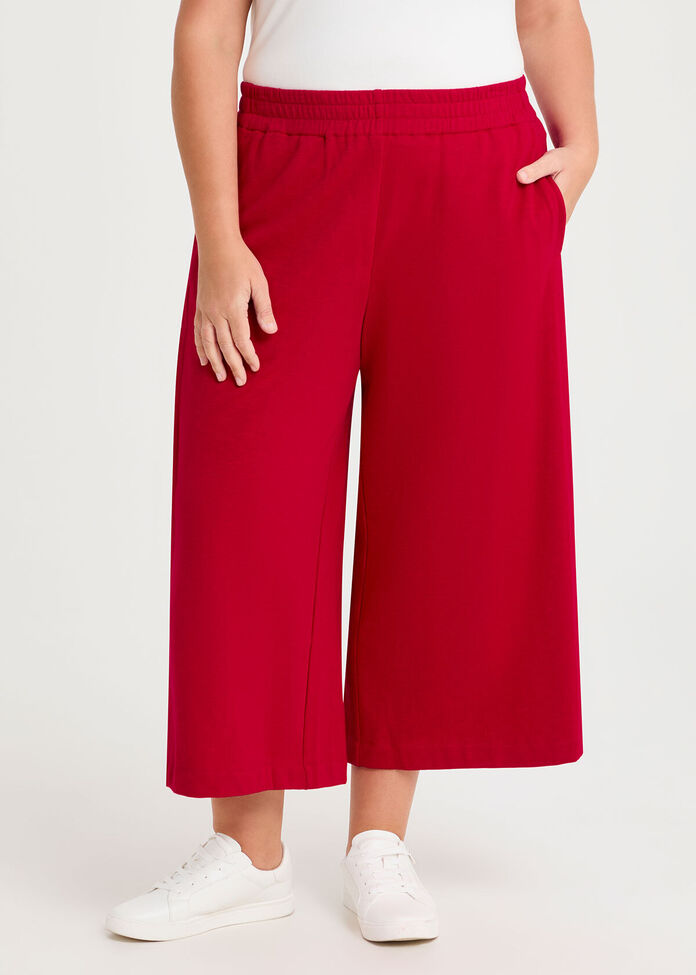 Shop Plus Size Culotte Track Pant, Red | Taking Shape NZ