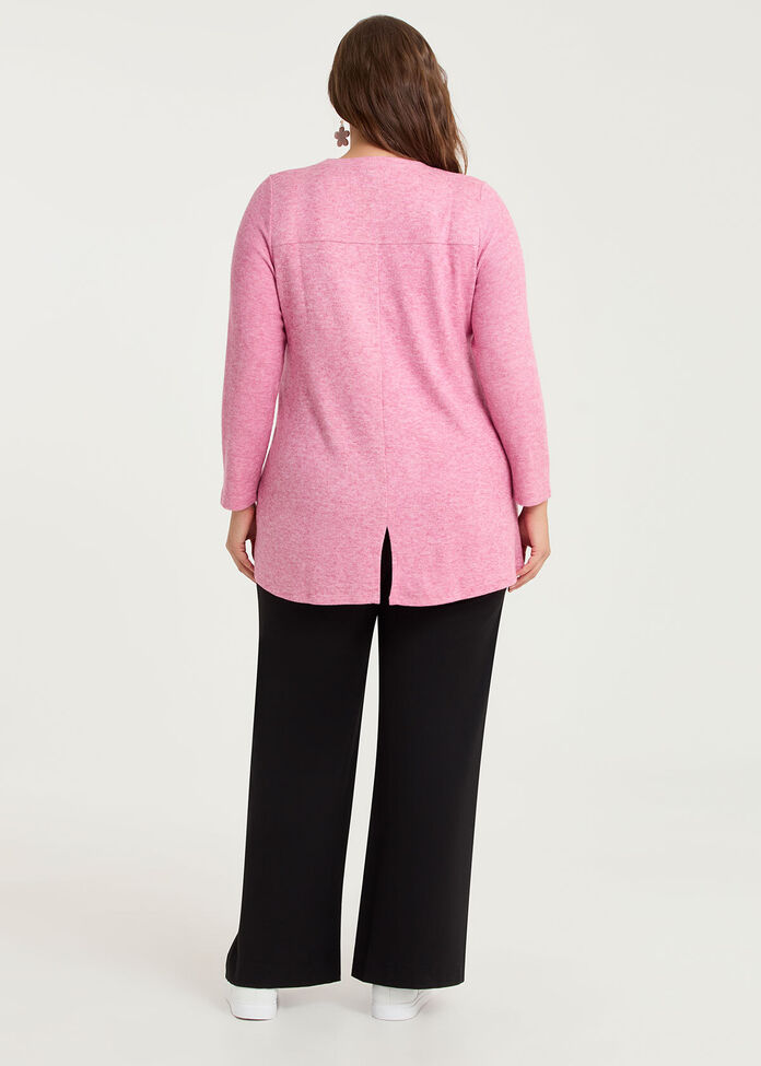 Shop Plus Size Natural Celine Textured Tunic, Pink | Taking Shape NZ