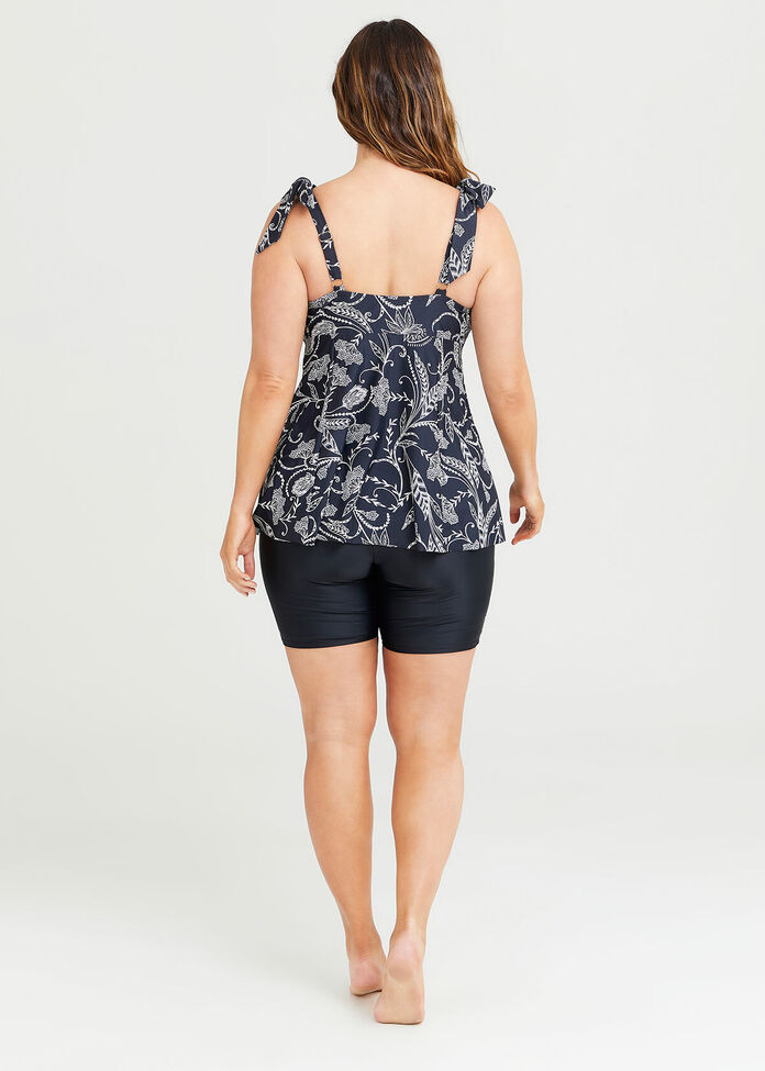 Shop Plus Size Floral Square Neck Tankini, Multi | Taking Shape AU