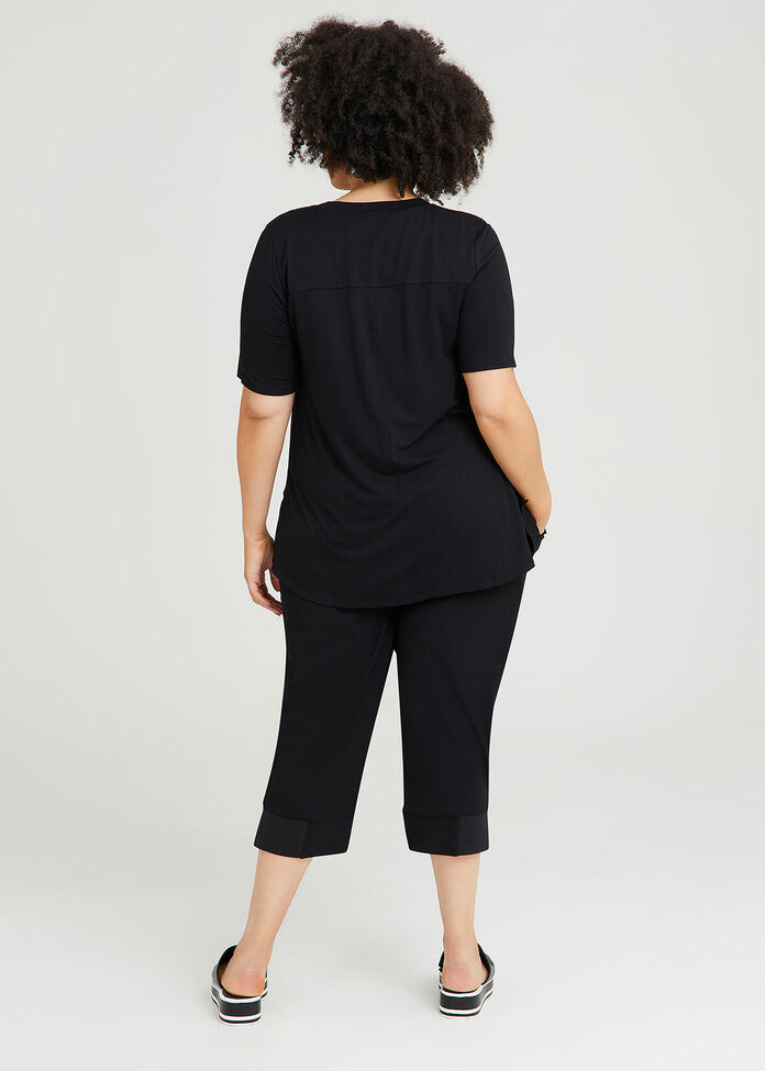 Shop Plus Size Natural Cosmic Top in Black | Sizes 12-30 | Taking Shape UK