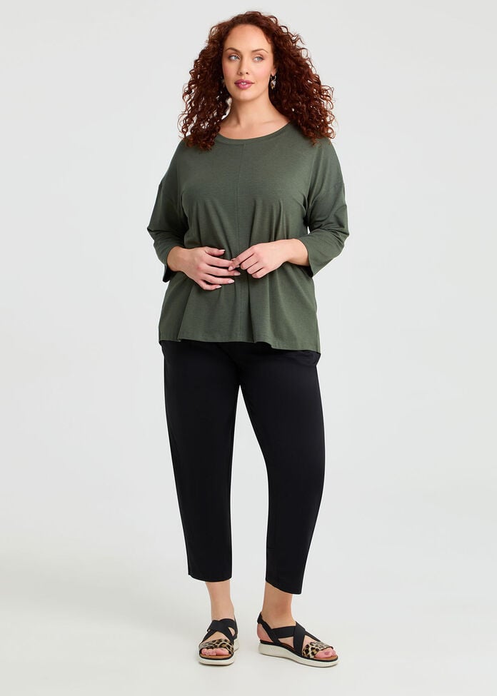 Shop Plus Size Pima Cotton Icon Top in Green | Taking Shape IE