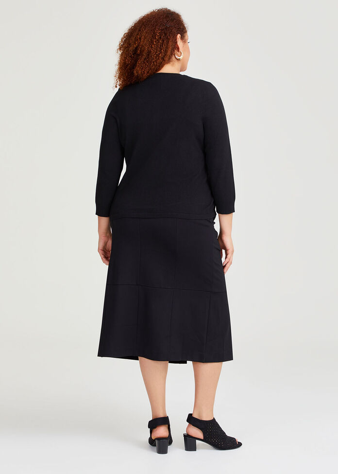 Shop Plus Size Colour Natural Short Cardigan, Black | Taking Shape NZ