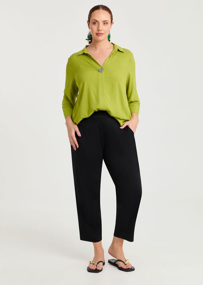 Shop Plus Size Natural Out And About Top, Green | Taking Shape AU