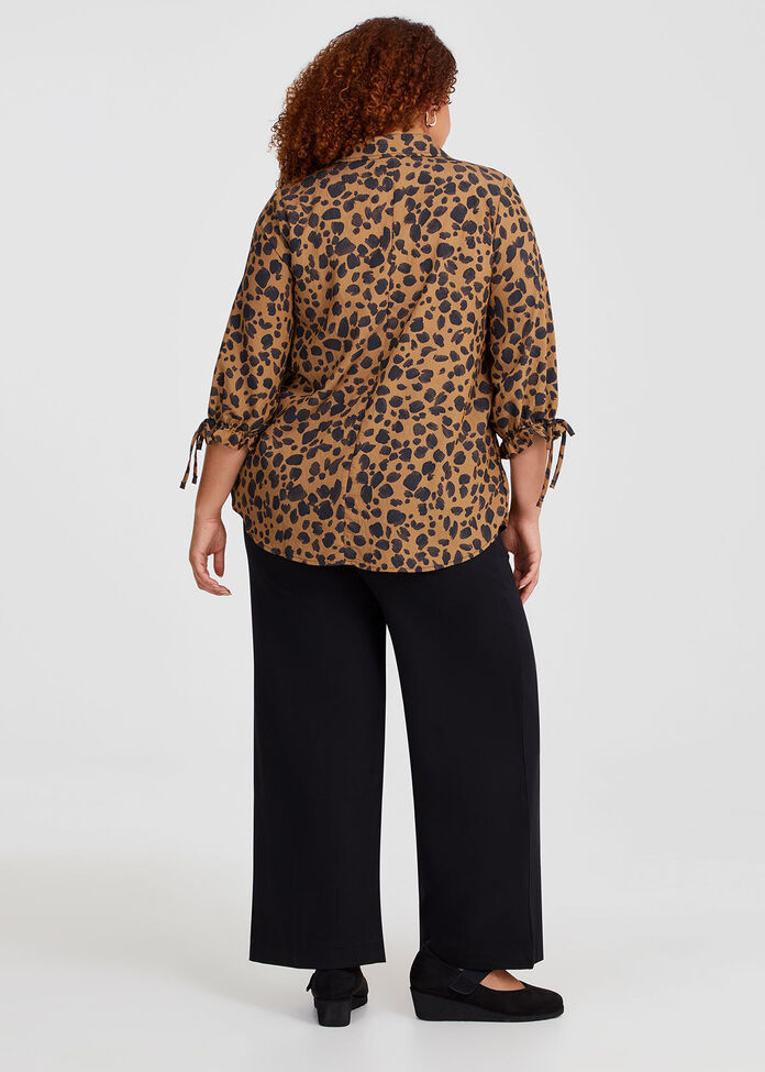 Shop Plus Size Natural Abstract Animal Top, Multi | Taking Shape NZ