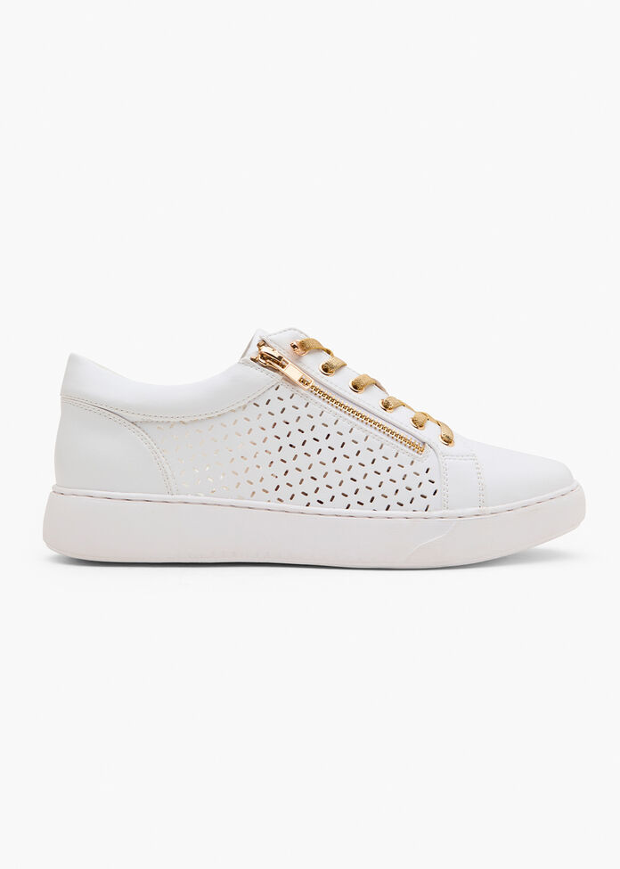 Shop White Krisie Lasercut Sneaker | Comfortable Shoes | Taking Shape NZ