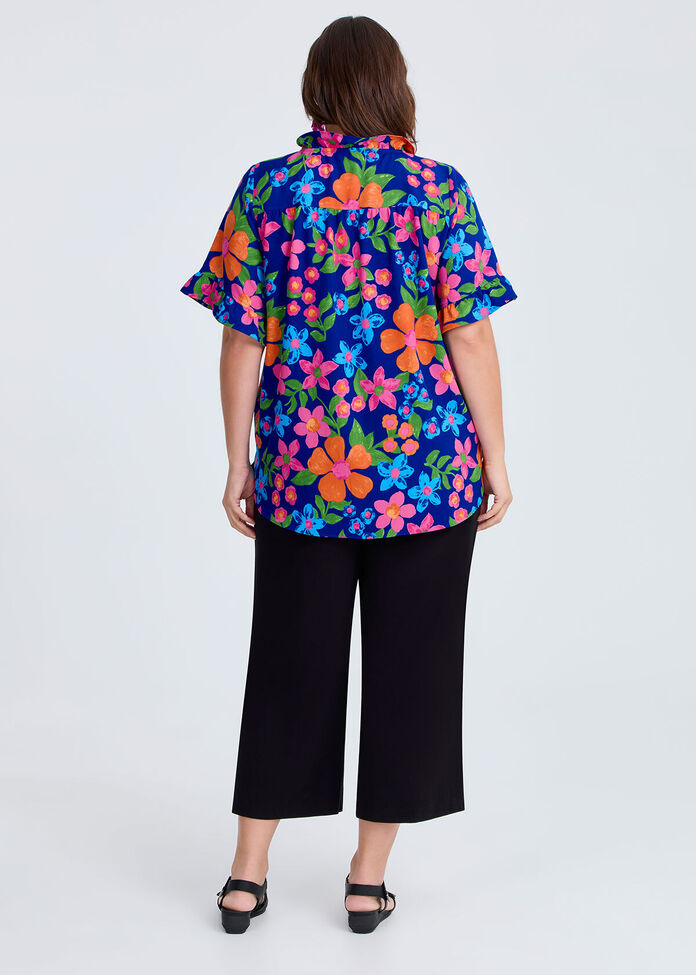 Shop Plus Size Shakira Pleat Top, Print | Taking Shape NZ