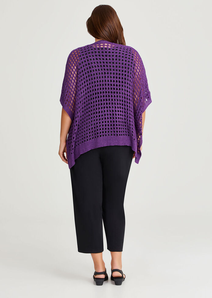 Stylish Crochet Cape for Women In Purple | Taking Shape AU
