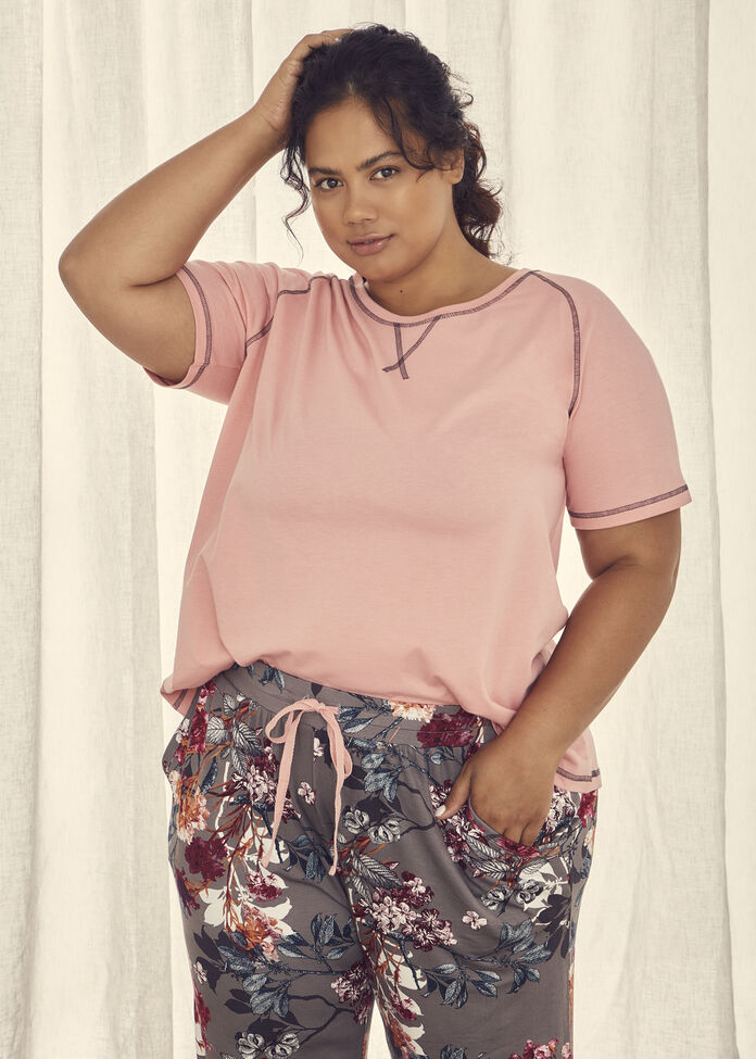 Shop Plus Size Cotton Blend Pyjama Top, Red | Taking Shape AU