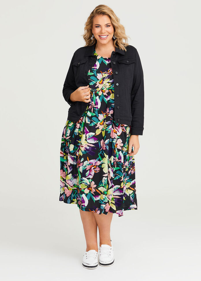 Shop Plus Size Natural Electric Floral Dress, Multi | Taking Shape AU