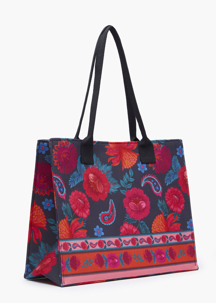 Shop Printed Structured Tote in Multi | Accessories | Taking Shape NZ