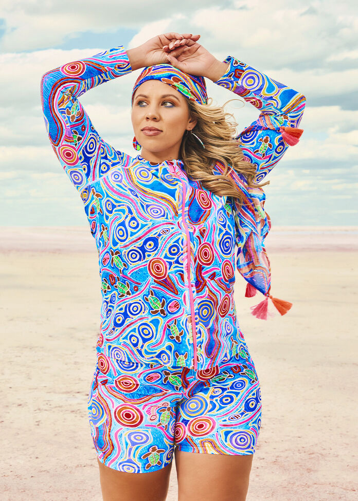 Shop Plus Size Ngawayu Buluru Swim Short, Multi | Taking Shape AU