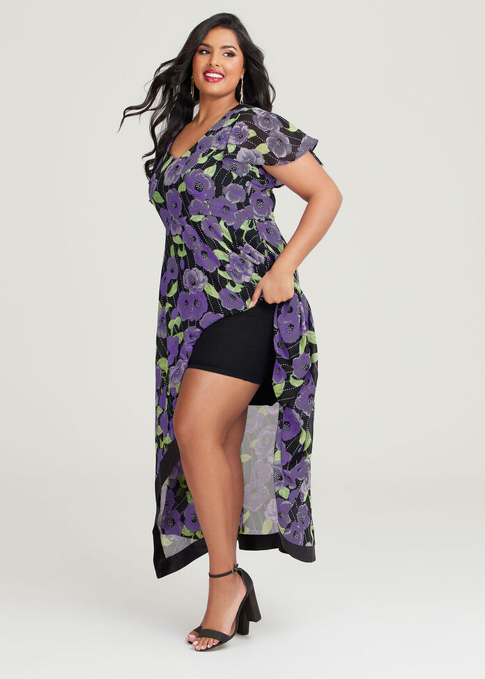 Shop Plus Size Derby Chiffon Hi-lo Maxi Dress, Green | Taking Shape AU