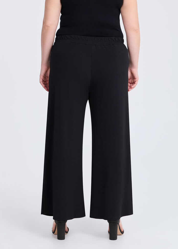 Shop Plus Size Sabrina Wide Leg Split Pant, Black | Taking Shape AU