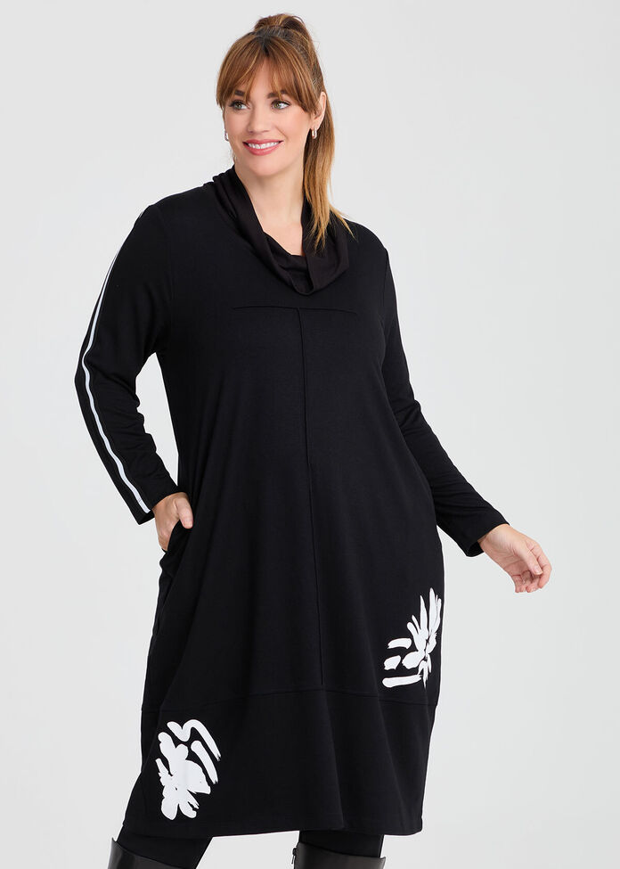 Shop Plus Size Natural Ava Panel Dress, Black | Taking Shape AU