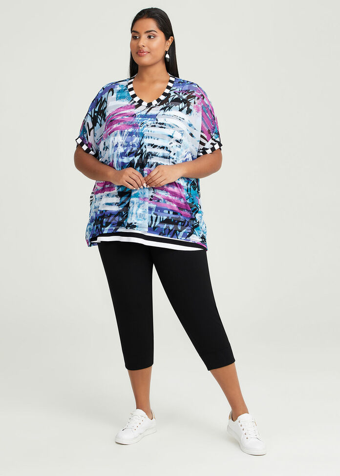 Shop Plus Size Mesh Mia Graffiti Top, Multi | Taking Shape AU