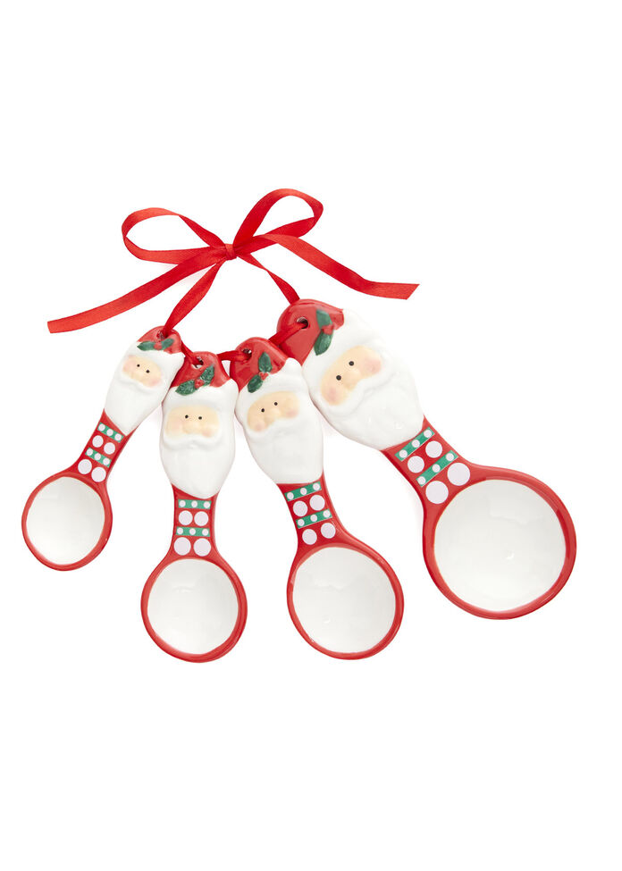 Shop Set/4 Santa Measuring Spoons in Multi | Accessories | Taking Shape AU