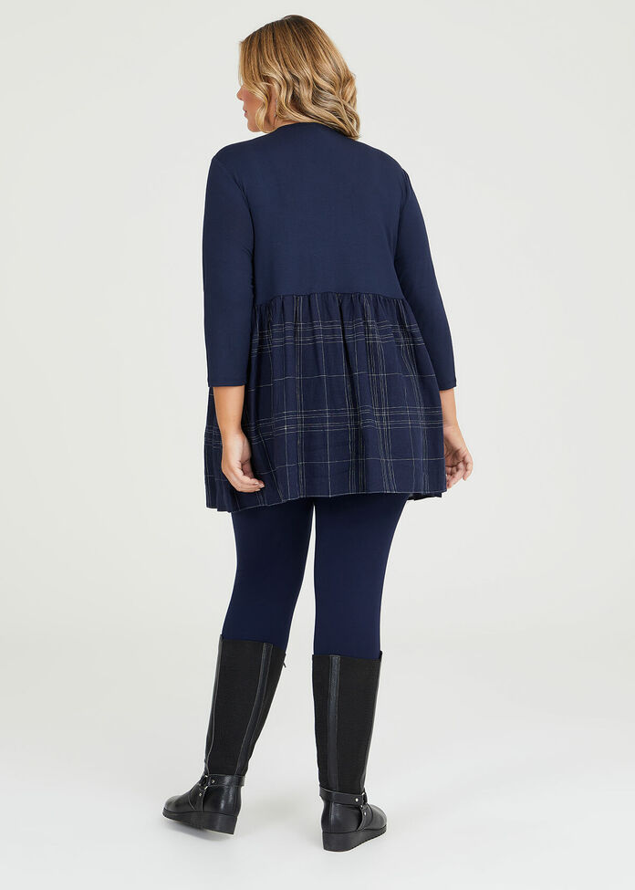 Shop Plus Size Natural Blue Check Top, Blue | Taking Shape AU