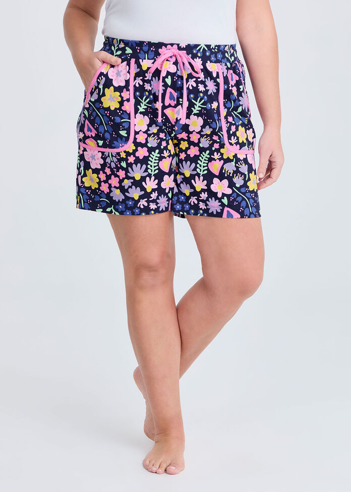 Shop Plus Size Australian Cotton Bloom Pj Short, Multi | Taking Shape AU