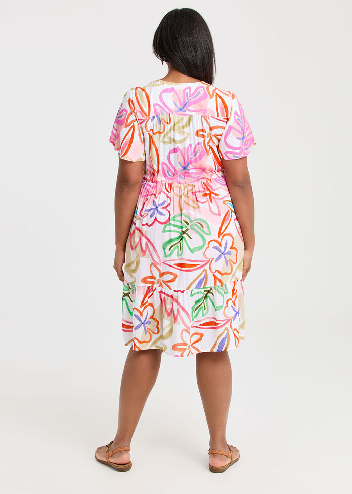 Shop Plus Size Natural Soft Bloom Dress, Floral | Taking Shape AU