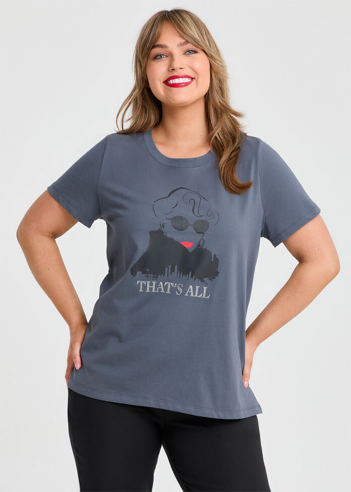 Shop Plus Size Devil Wears Prada T-shirt, Grey | Taking Shape NZ