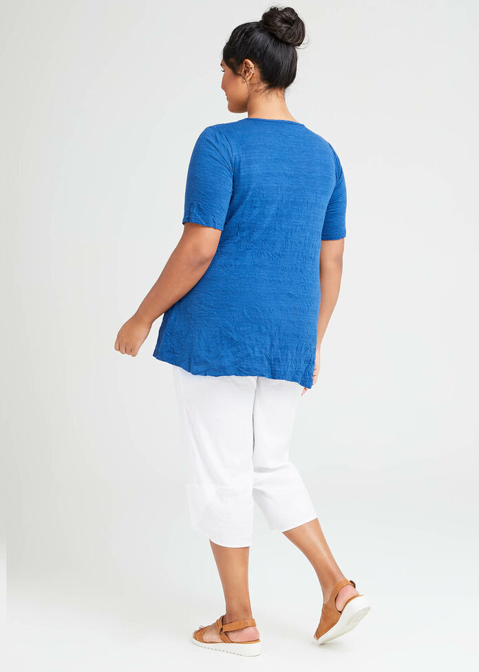 Shop Plus Size Textured Knit Panel Top in White | Taking Shape AU