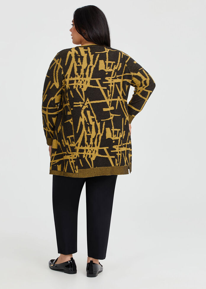 Shop Plus Size Abstract Cotton Knit Jumper, Multi | Taking Shape NZ