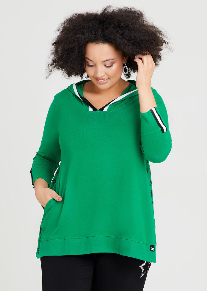 Shop Plus Size Natural Weekend Tunic, Green | Taking Shape AU