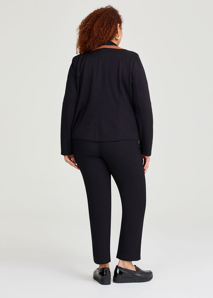 Shop Plus Size Bamboo Ponte Element Jacket Black Taking Shape Au
