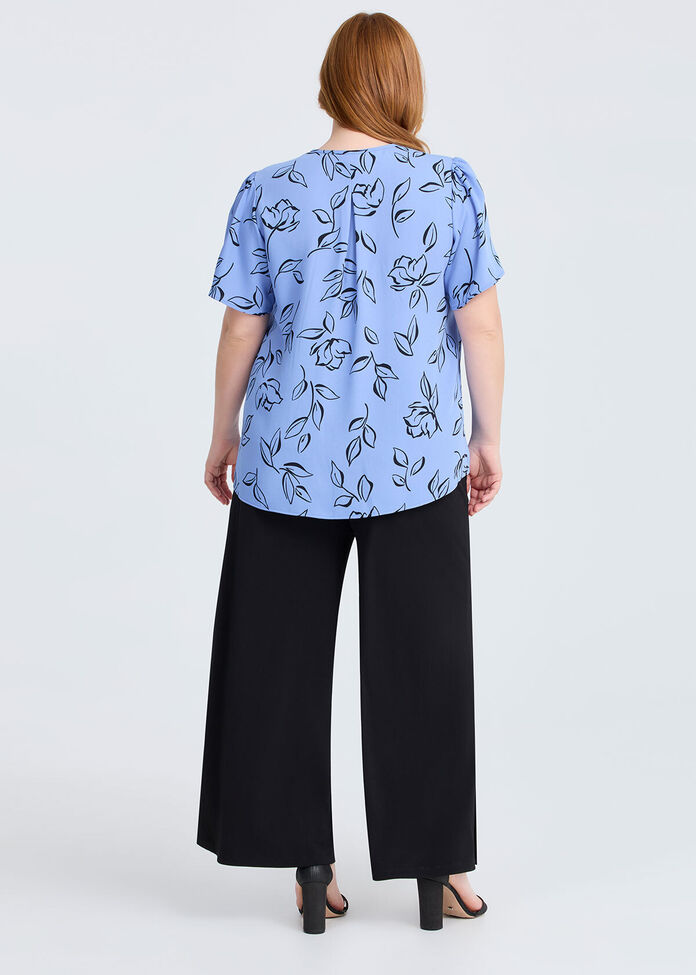 Shop Plus Size Leila Short Sleeve Top, Blue | Taking Shape AU