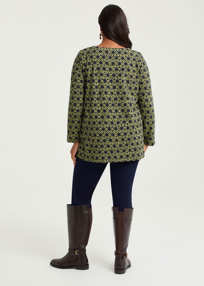 Shop Plus Size Cotton Geometric Flower Top, Multi | Taking Shape AU