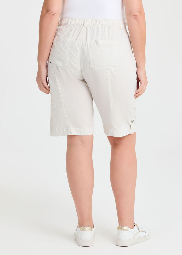 Shop Plus Size Zip Pocket Cargo Short, Brown | Taking Shape AU