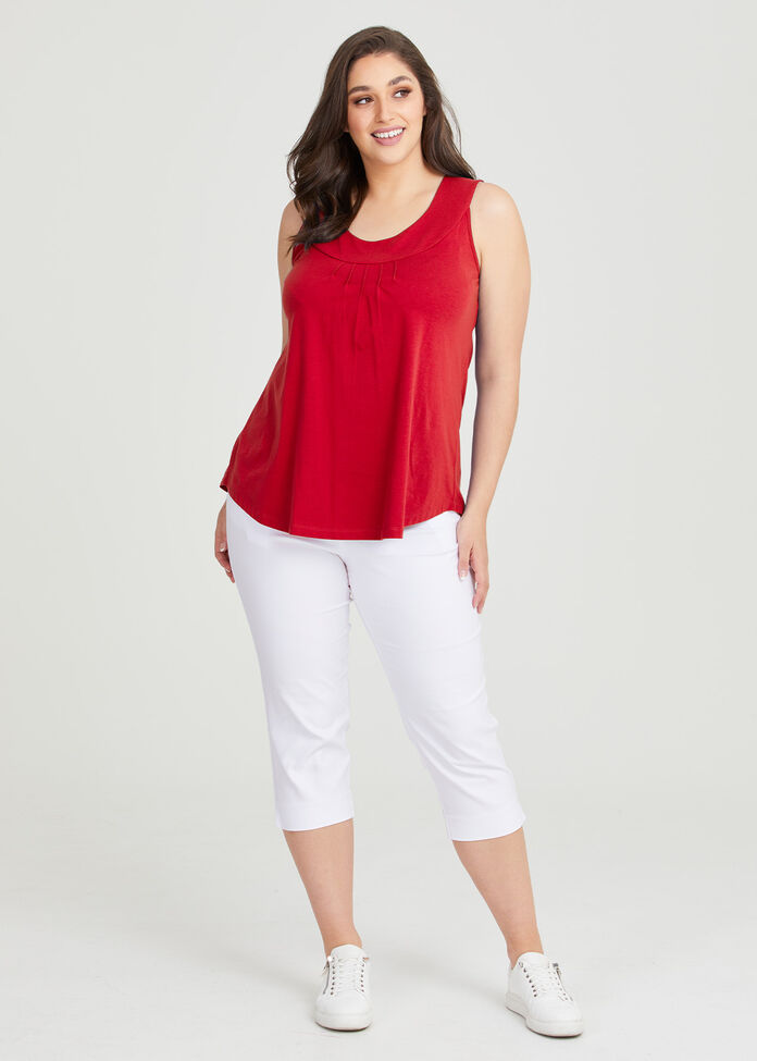 Shop Plus Size Australian Cotton Element Tank in Red | Taking Shape AU