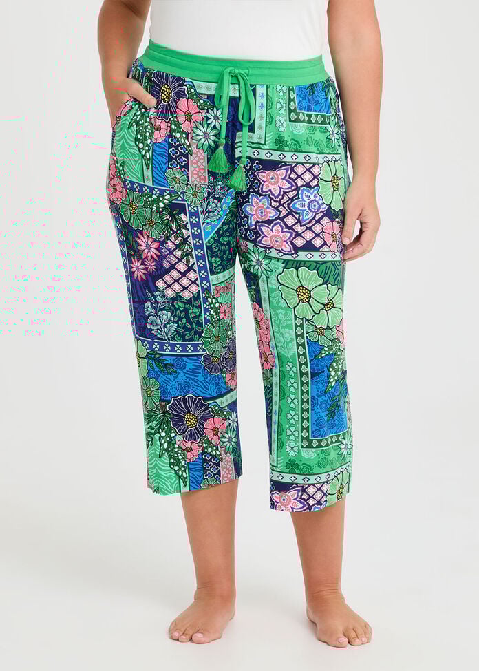 Shop Plus Size Bamboo Jardin Pyjama Pant, Multi | Taking Shape AU