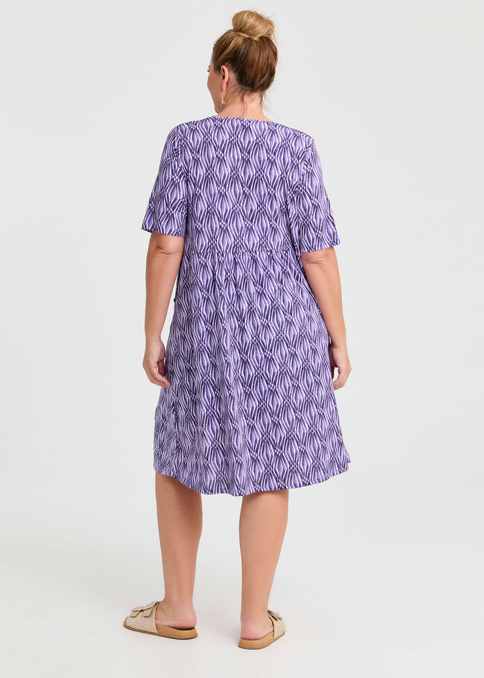 Shop Plus Size Violet Everyday Empire Dress, Print | Taking Shape AU