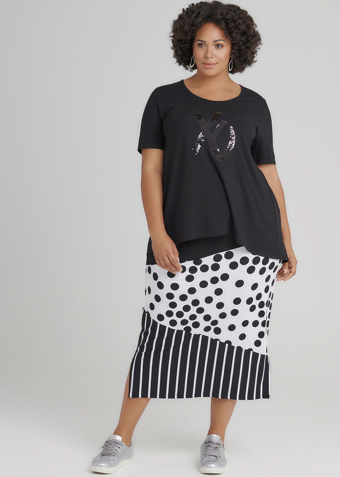 Shop Plus Size Crazy For You Skirt, Print | Taking Shape NZ
