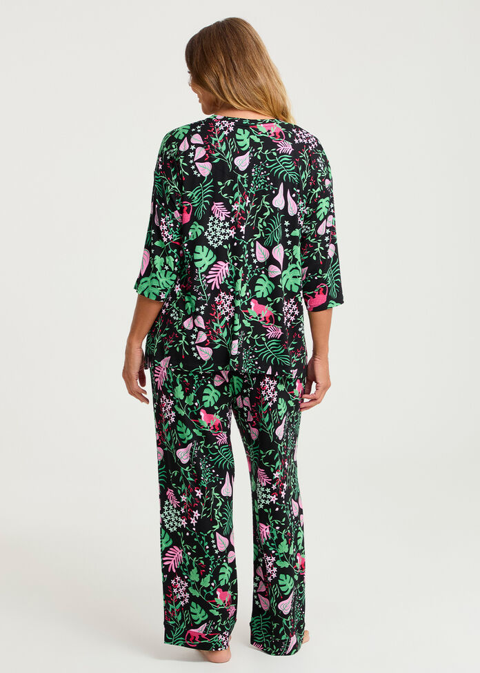 Shop Plus Size Bamboo Midnight Jungle Pj Top, Print | Taking Shape AU