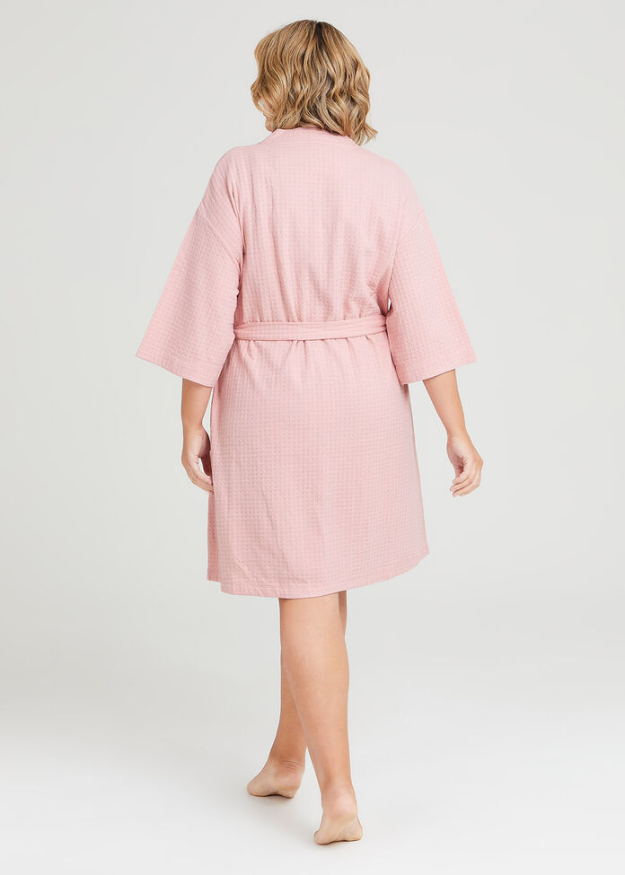 Shop Plus Size Cotton Blend Waffle Robe, Red | Taking Shape AU