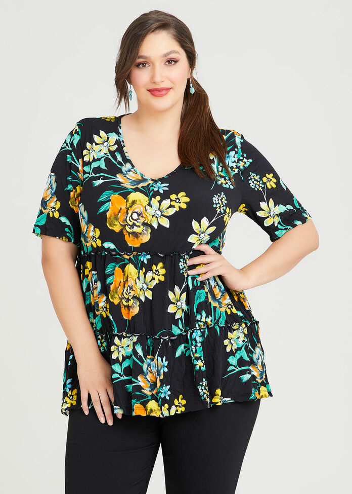 Shop Plus Size Bright Boho Top, Green | Taking Shape AU