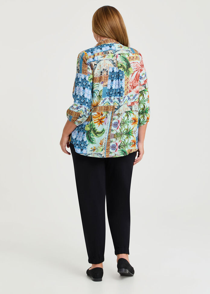 Shop Plus Size Natural Moana Top, Multi | Taking Shape UK