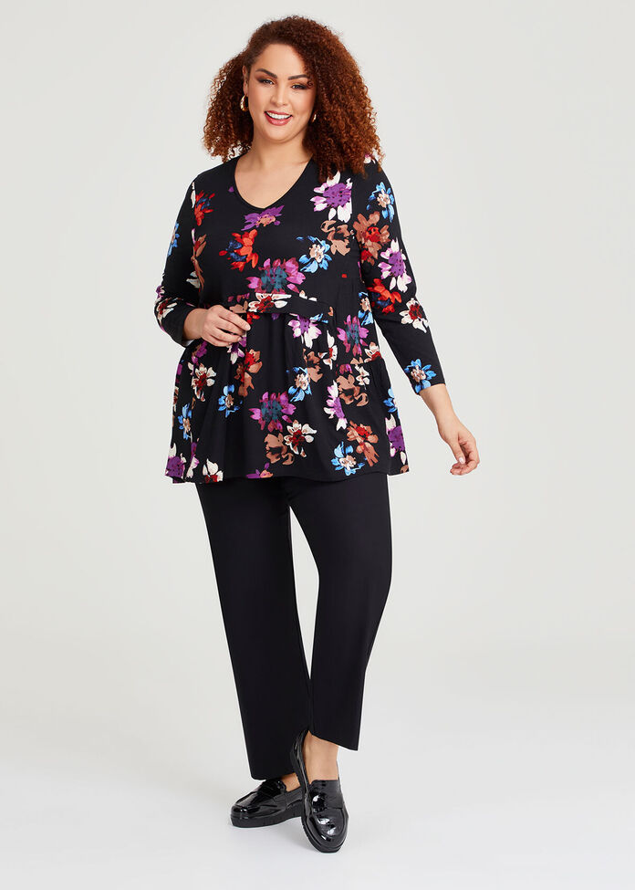 Shop Plus Size Natural Flora Top, Multi | Taking Shape AU
