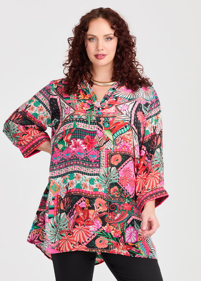 Shop Plus Size Natural Revival Tunic, Multi | Taking Shape NZ