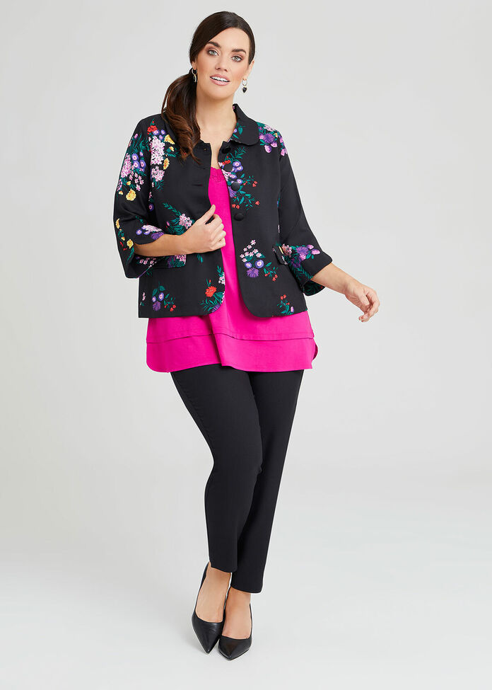 Shop Plus Size Ebony Slim Leg Suit Pant, Black | Taking Shape AU