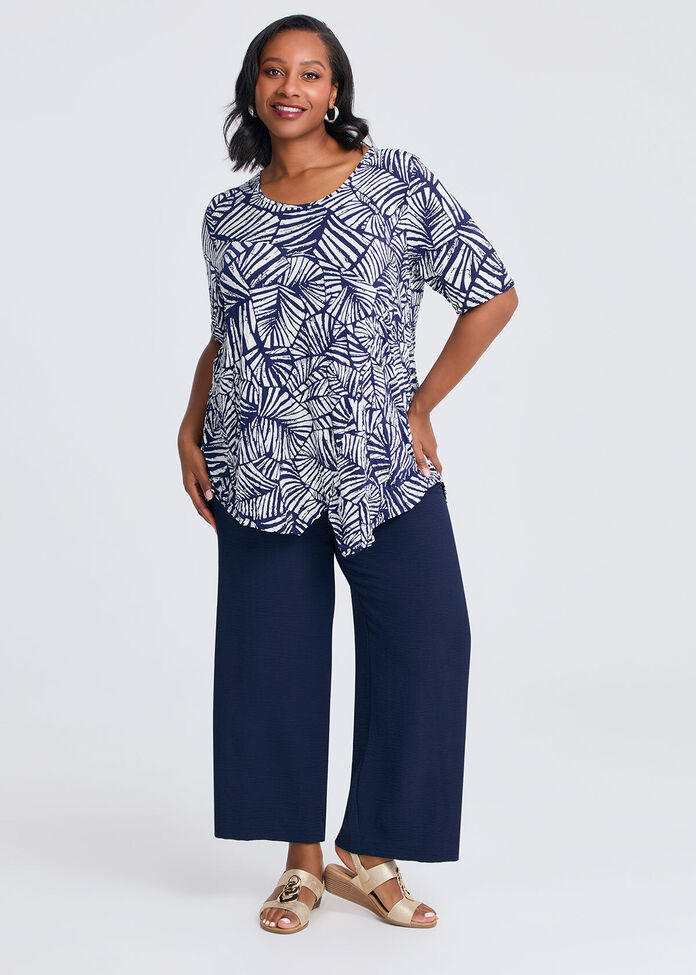 Shop Plus Size Georgie Asymmetric Top, Navy | Taking Shape AU