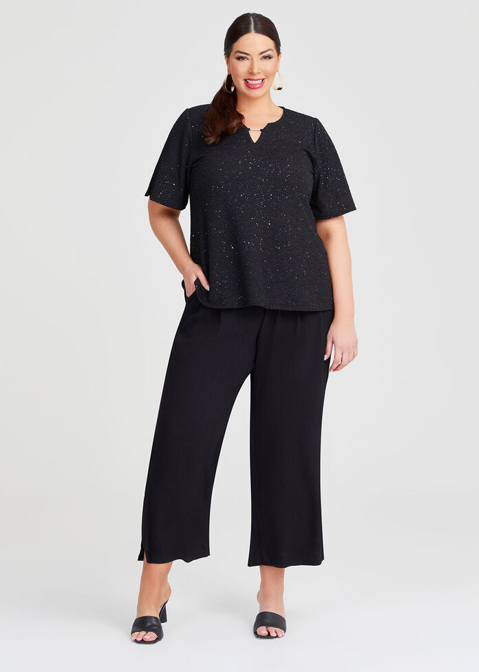 Shop Plus Size Alice Wide Leg Crinkle Pant, Black | Taking Shape AU