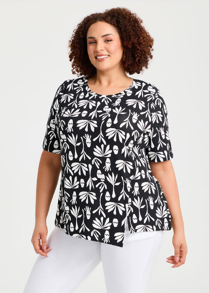 Shop Plus Size Natural Tropics Top, Multi | Taking Shape AU