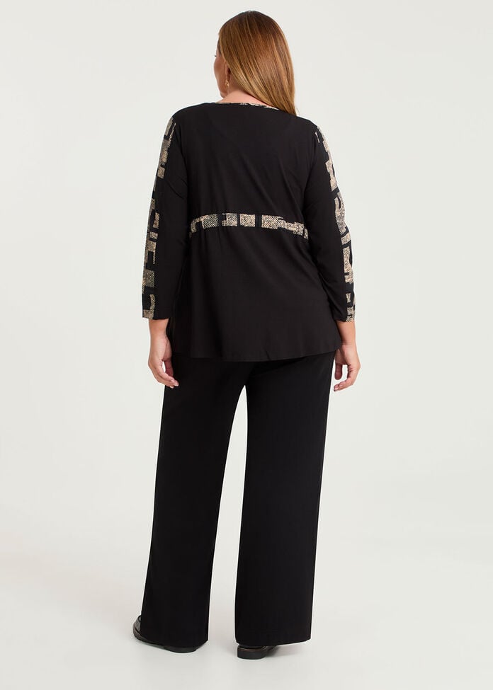 Shop Plus Size Spliced Natural Pocket Cardigan, Black | Taking Shape AU